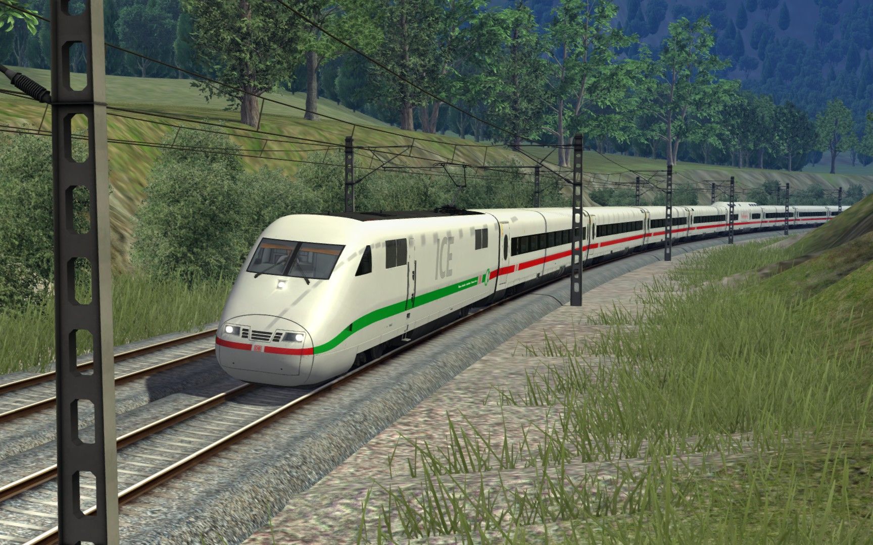 [TS2021]模拟火车2021 当德铁开进了CR:[ICE1]早晨去往汶川的站站乐