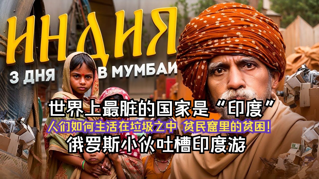 世界上最脏的国家是“印度”,人们如何生活在垃圾之中,贫民窟里的...