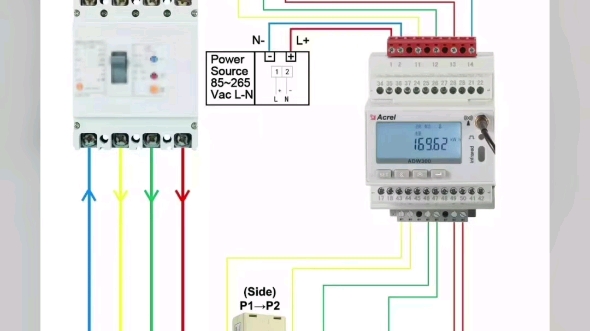 ...示意图。#高低压成套设备 #安全用电 #仪器仪表 #接线 #安科瑞马香霞