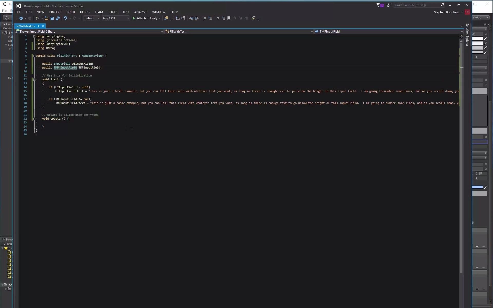 113.TextMesh Pro - Input Field - User Example Request