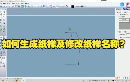 如何生成纸样及修改纸样名称?