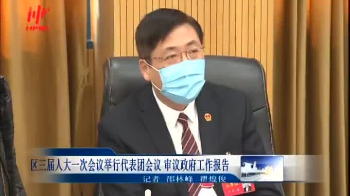 区三届人大一次会议举行代表团会议 审议政府工作报告