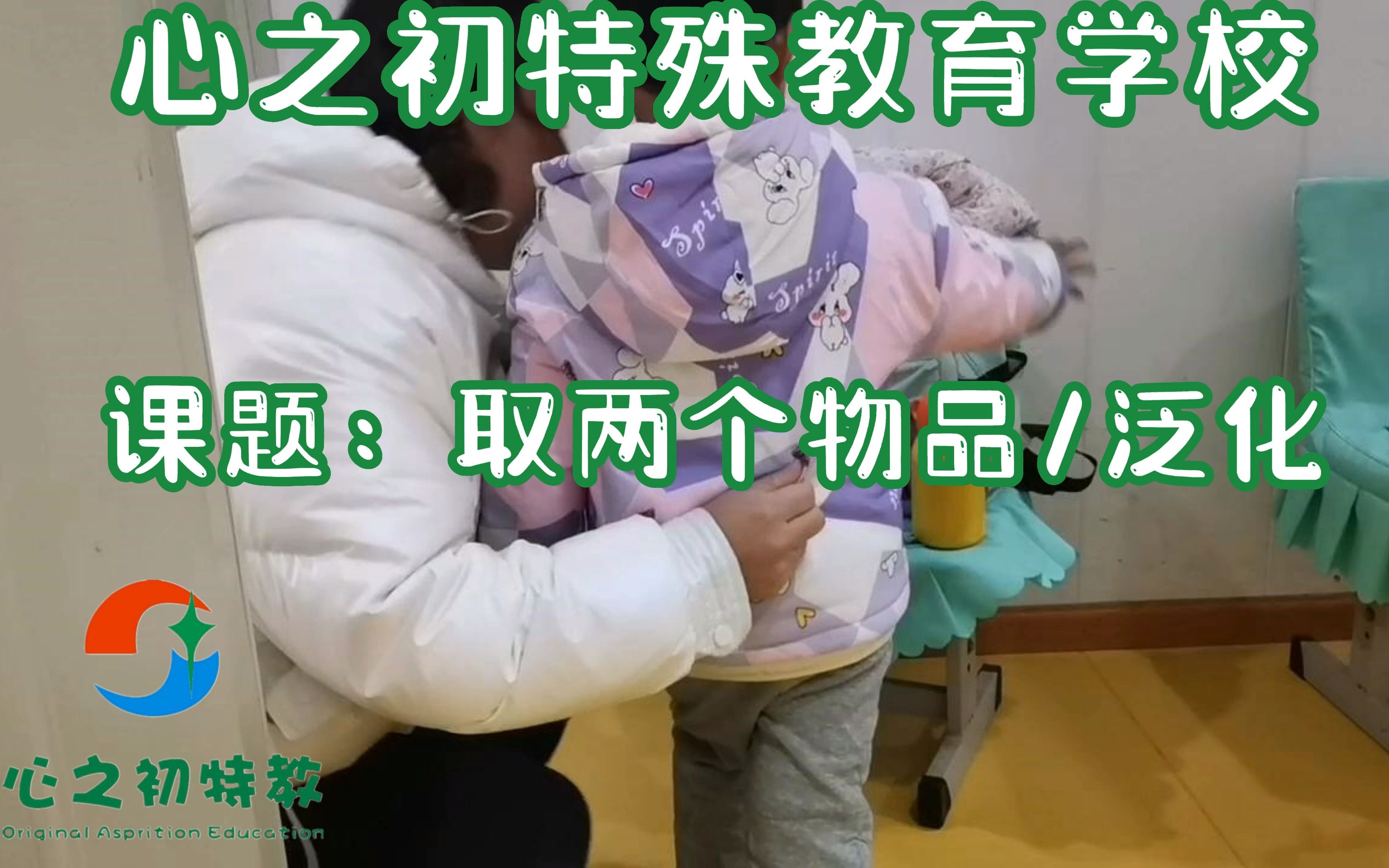 自闭症智力障碍发育迟缓训练小课题:取两个物品/泛化