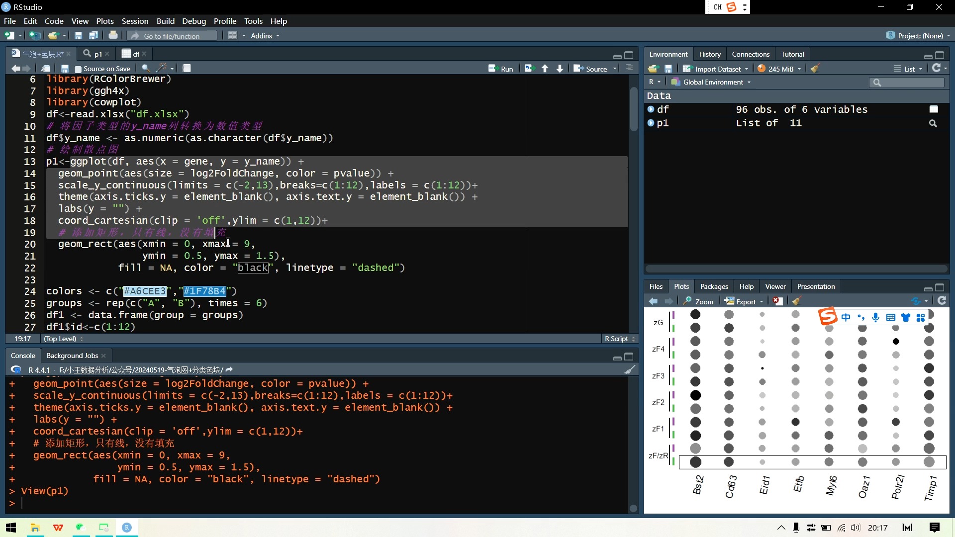 跟着Nature学画图|R语言可视化之利用ggplot2绘制气泡图+分类色块标签