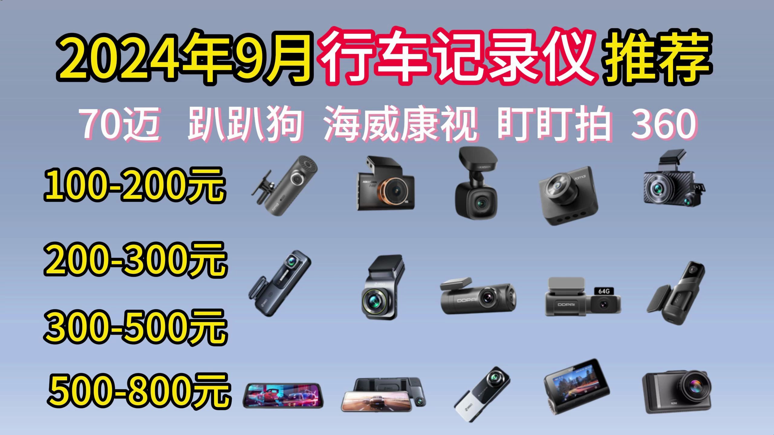 ...必看】行车记录仪买什么牌子的质量好?2024年行车记录仪推荐大全!