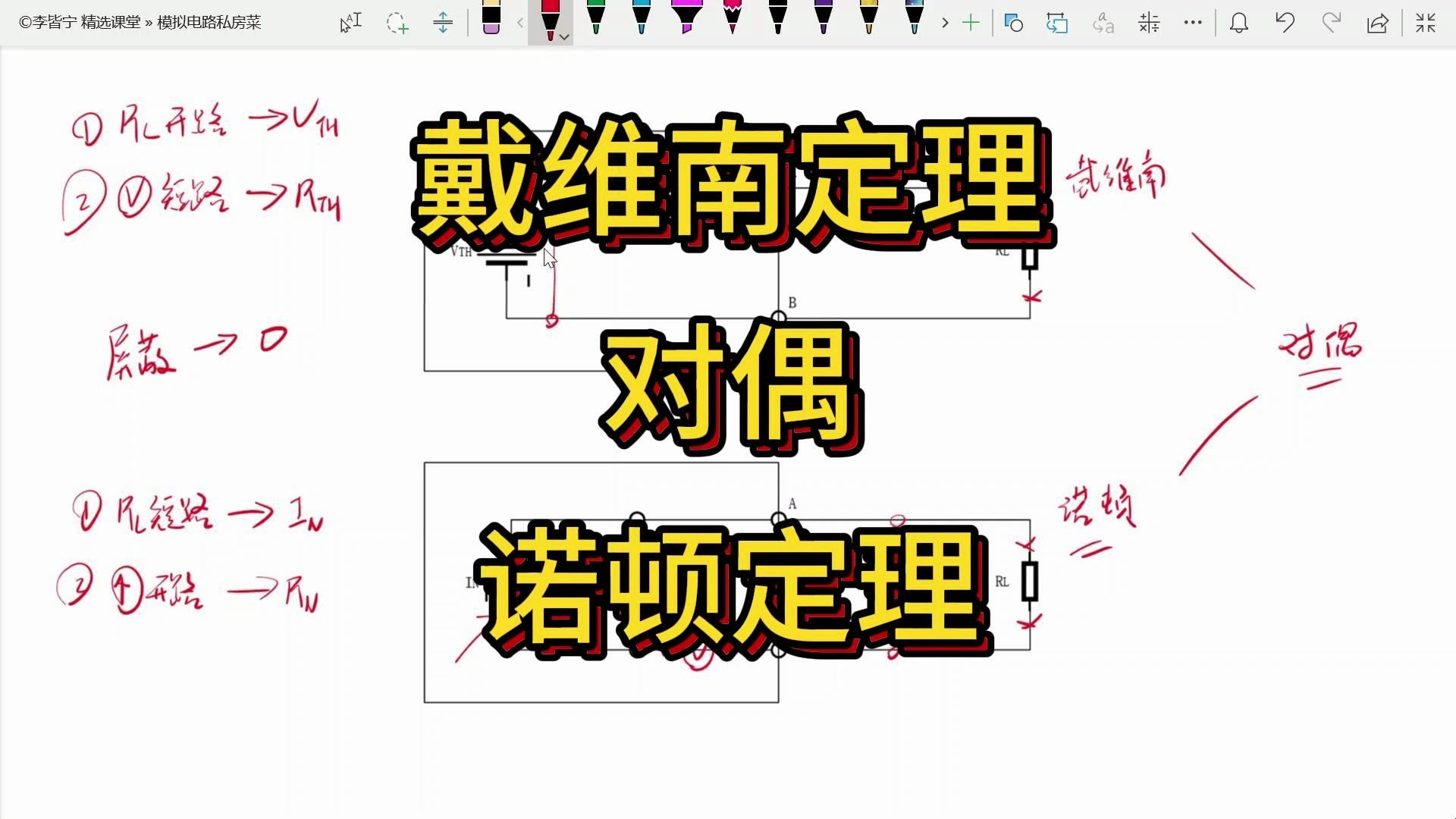 诺顿定理的本质,如何与戴维南对偶转换?