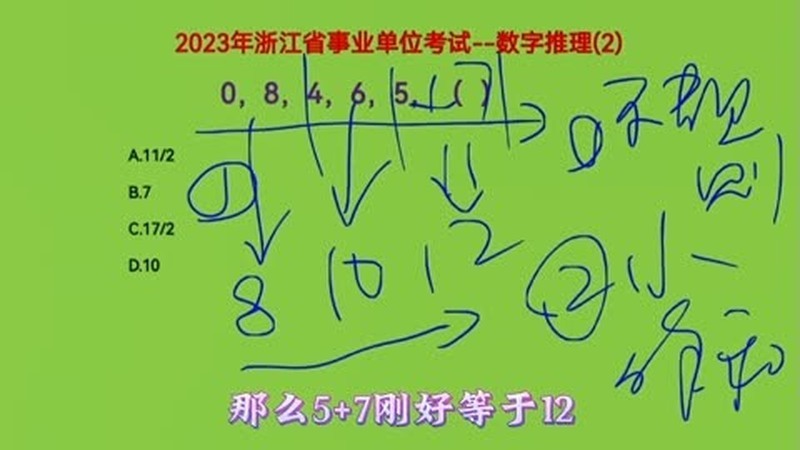 2023年浙江省事业单位招聘考试,0,8,4,6,5,下一个数是什么