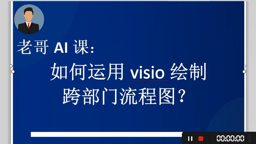 教你运用visio绘制跨部门流程图!