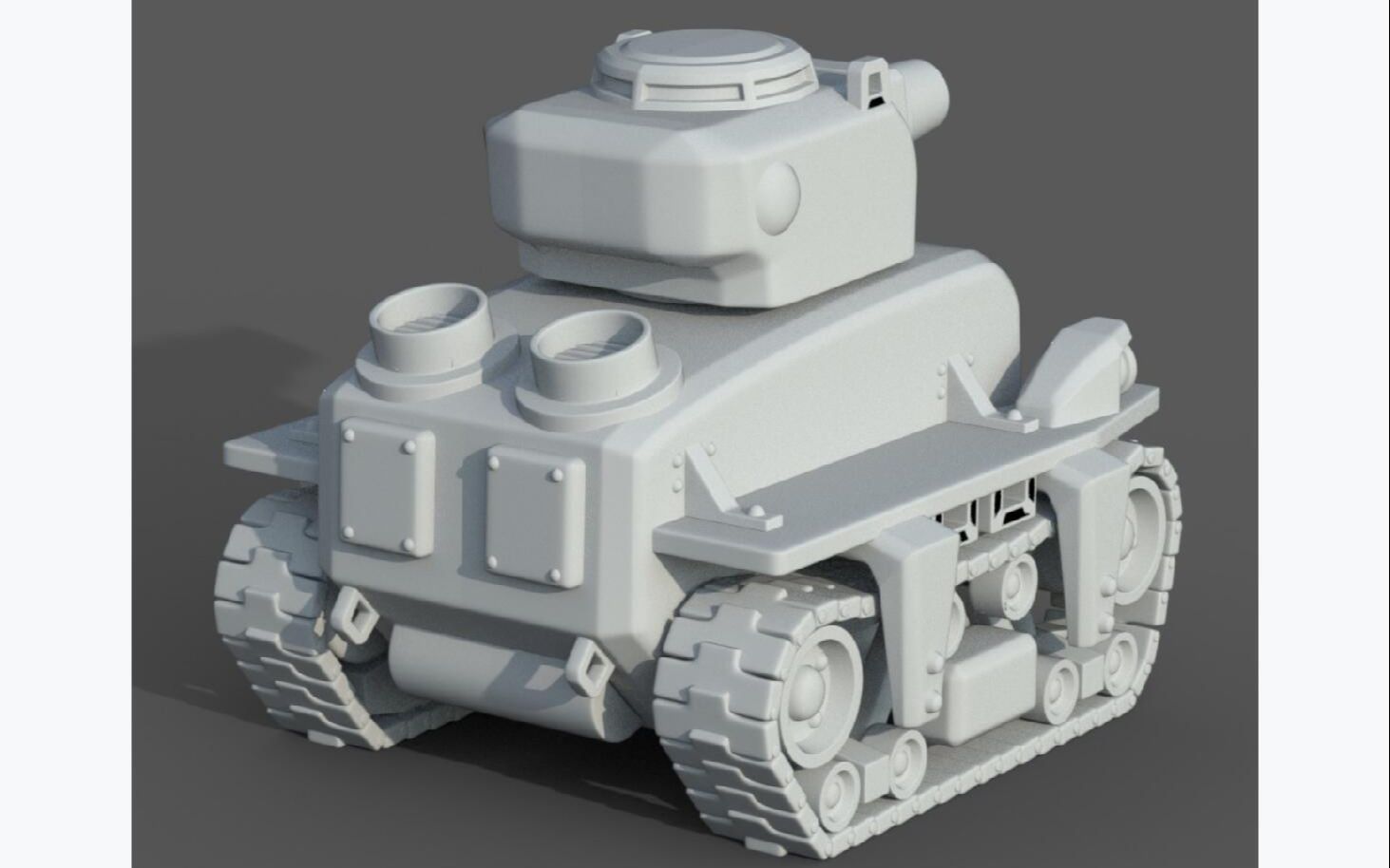 〖3D建模〗坦克模型制作教学