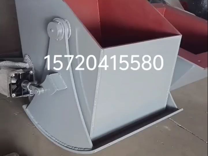 矿井下卸料气动双开弧形阀快速断料 16个厚斜边方形扇形阀 异型尺寸...