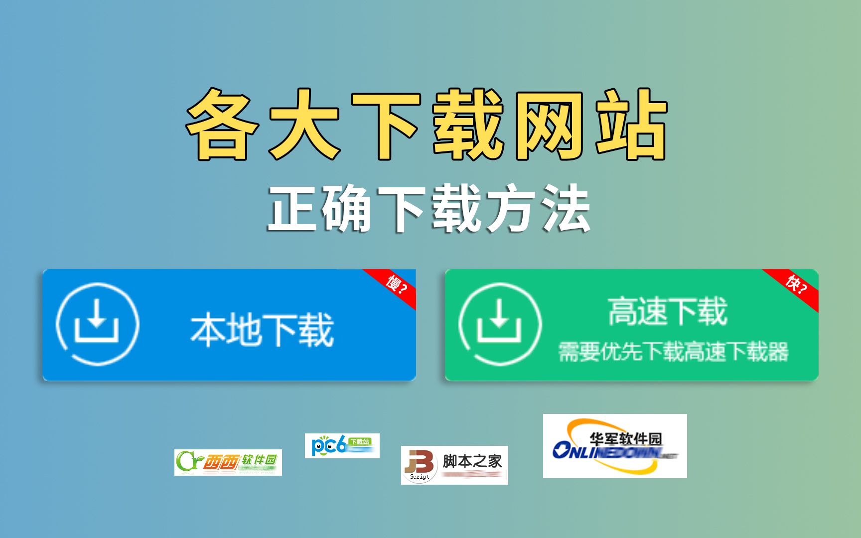 【下载科普】如何在各大下载网站正确下载软件?涨知识了.