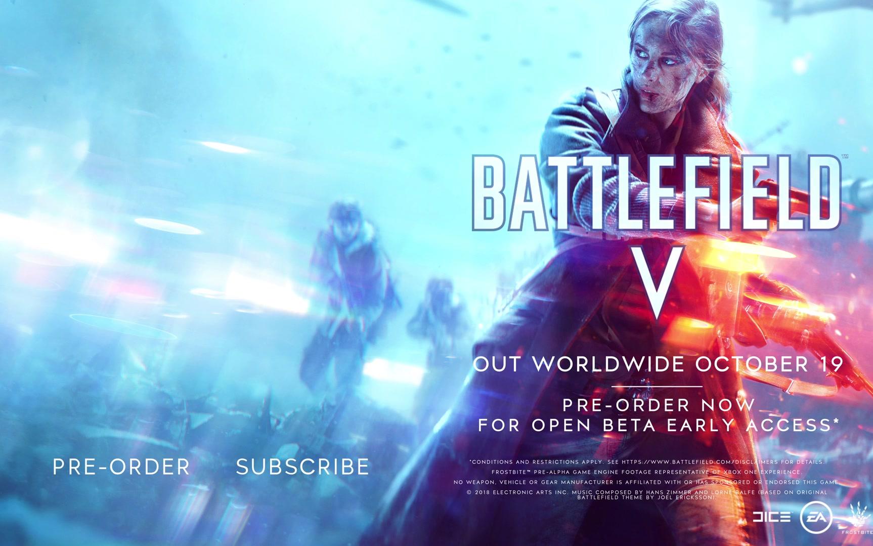 《战地5》E3 2018多人游戏宣传视频、10月19日发售