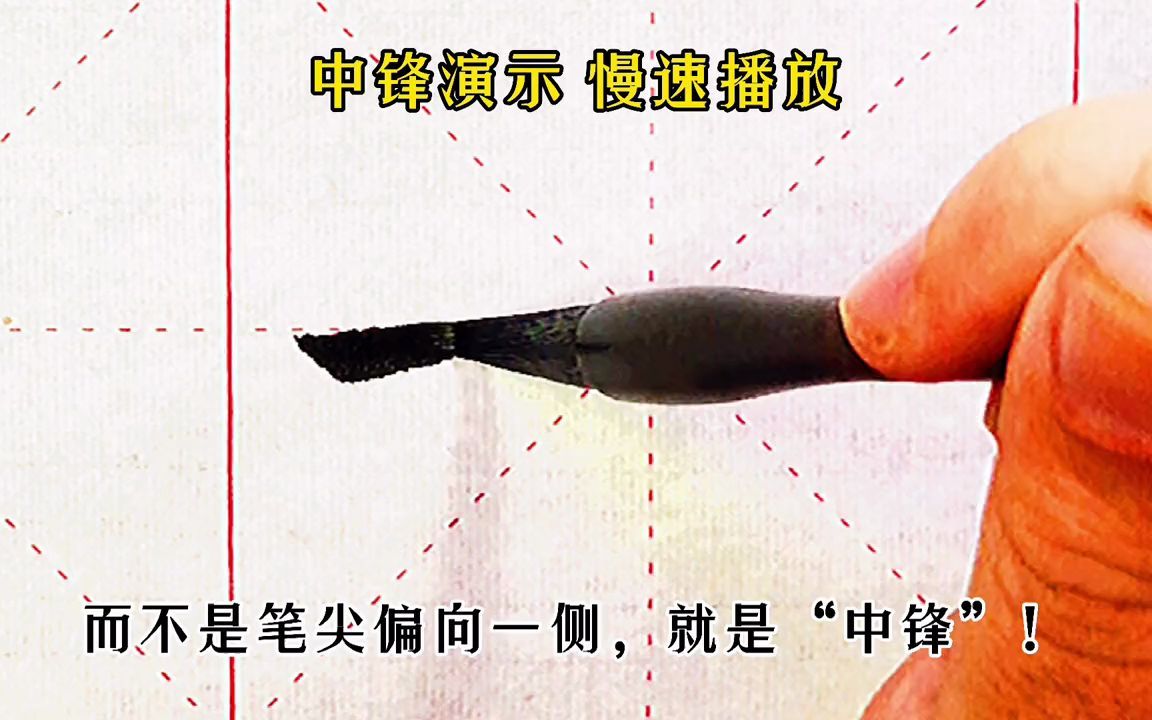 【书法】欧楷三种横画的写法,详细讲解如何调转中锋,初学者一看就会