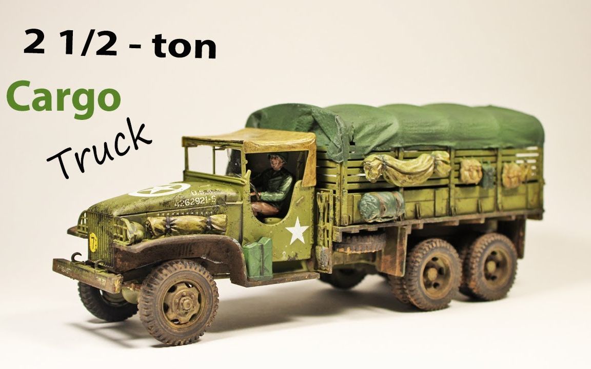 【Lego Biker】田宫Tamiya 1/35 GMC通用2吨半载重卡车模型制作