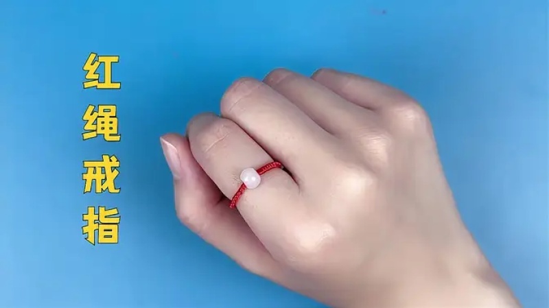 戒指怎么编红绳,编制红绳戒指详细教程,用红绳编制戒指