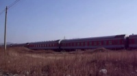 大郑线十家子车站拍K1517次沈阳北-包头旅客列车出站