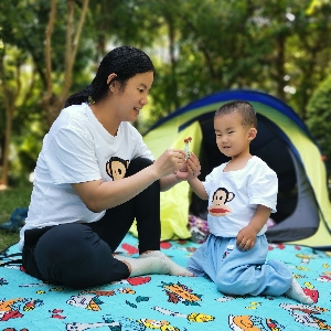 小溪妈咪与小溪 