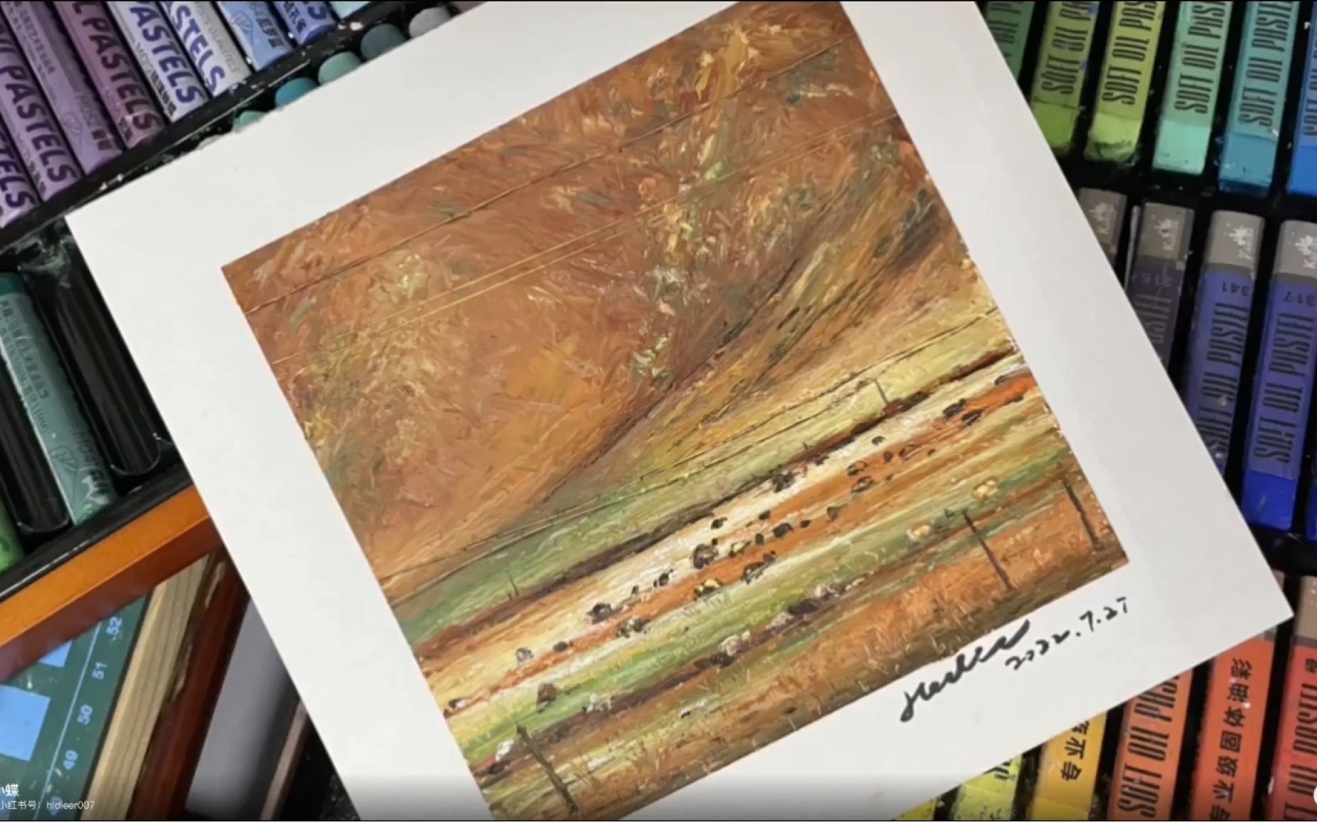 油画棒·风景|断片似绘画视频分享(手机录着没电了)