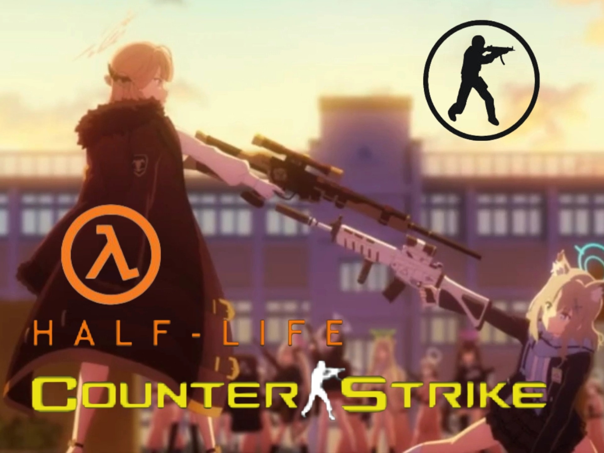 蔚蓝档案动漫,但是半条命和cs1.6音效