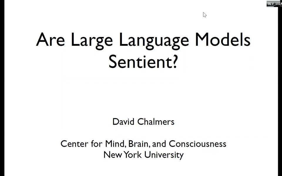 大型语言模型有知觉吗?by David Chalmers