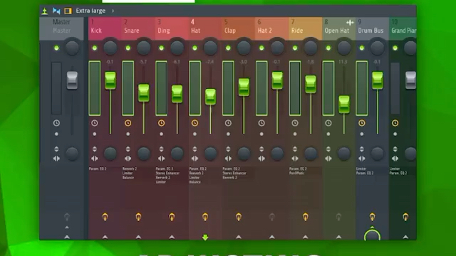 FL studio小技巧:混音台怎样快速控制几个轨道