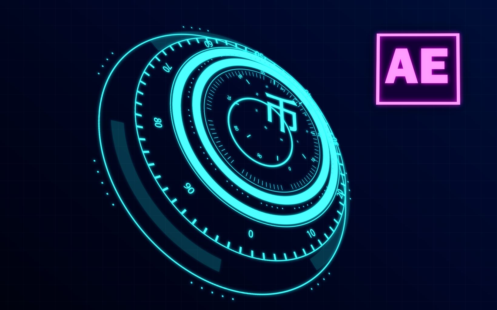 【AE教程】AE制作科幻电影中HUD科幻效果,赶紧学起来