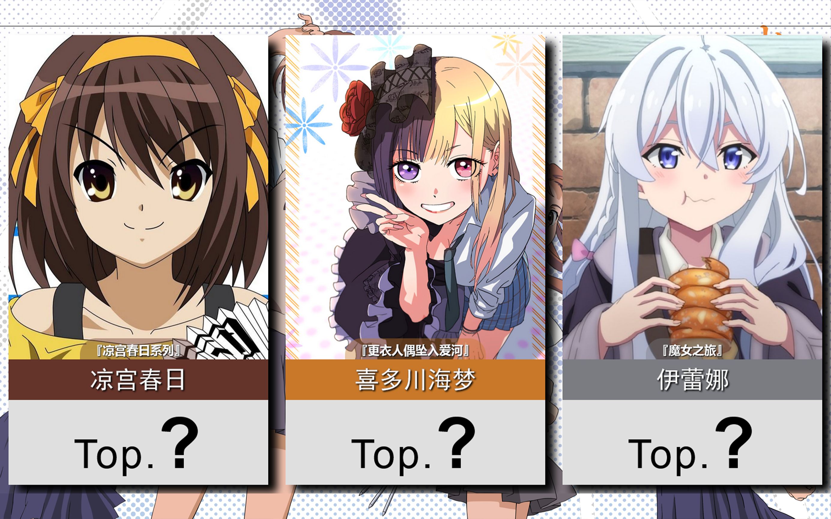 【实时人气】动漫女性角色排行TOP100~!#2月15日
