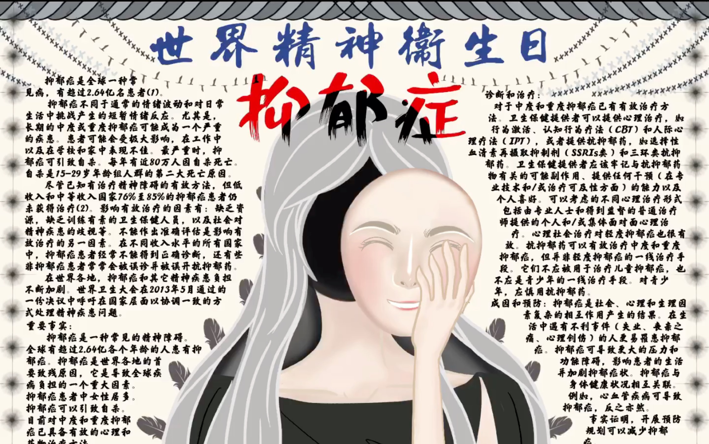【procreate】世界精神卫生日宣传报