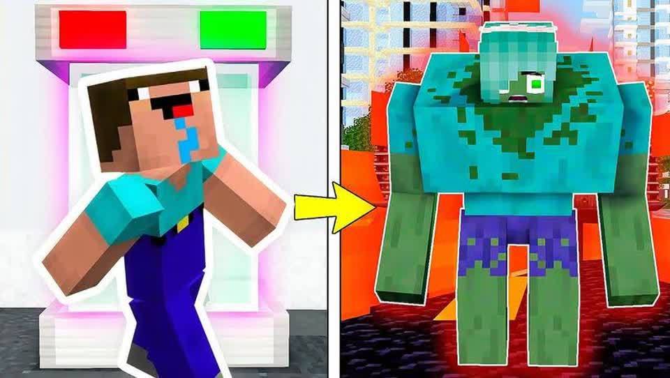 我把MC里的僵尸都变成了妹子 基岩模组展示