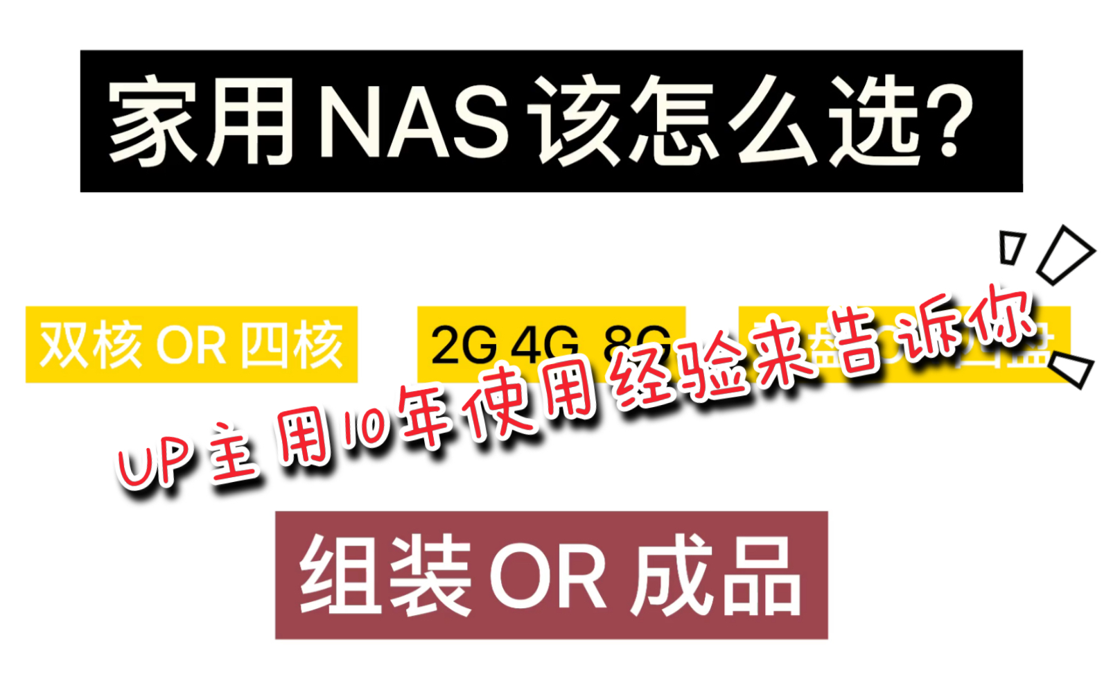 【NAS】家用NAS该怎么选?UP主用10年使用经验来告诉你。(旭夜观察)