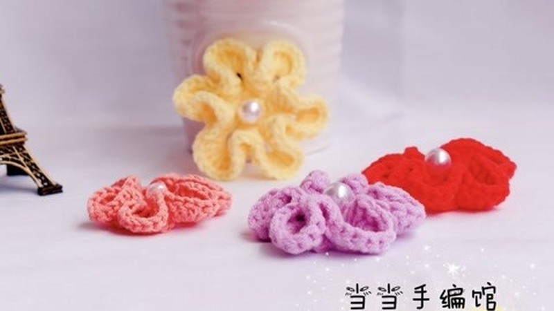 当当手编馆:编织唯美小花钩针新手视频教程