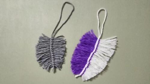 教你用毛线编个漂亮的小挂件步骤很简单喜欢就学起来