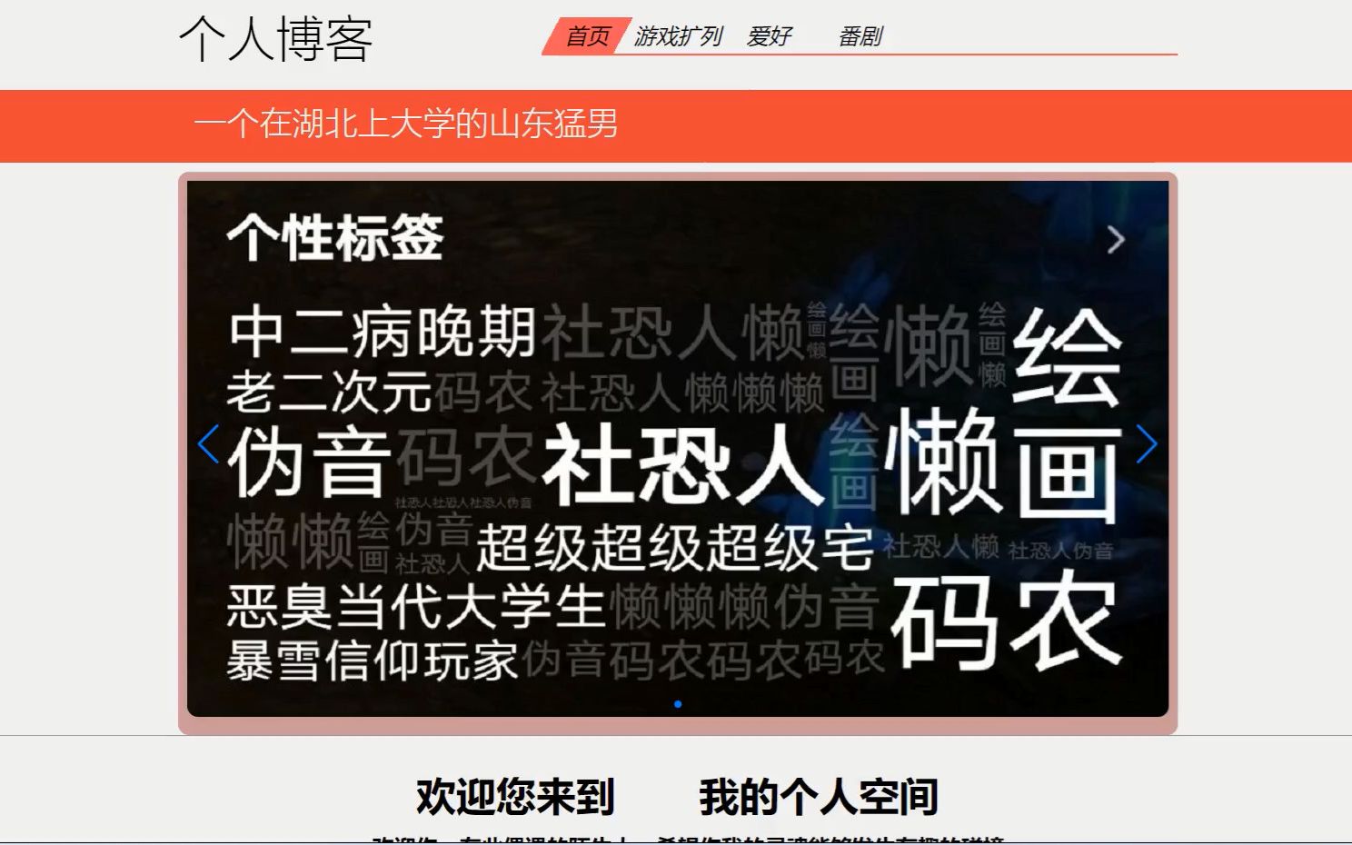 个人博客个人主页个人网站个人介绍html源码(获取地址见详情)