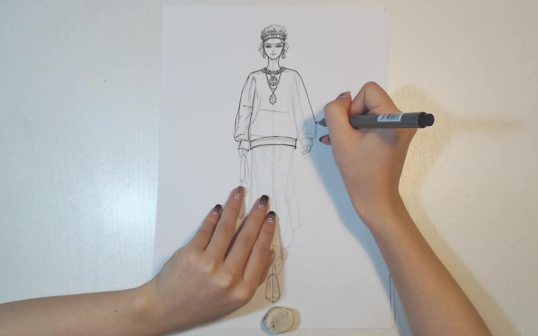 服装设计稿居然是这样.请原谅我“目光短浅“!