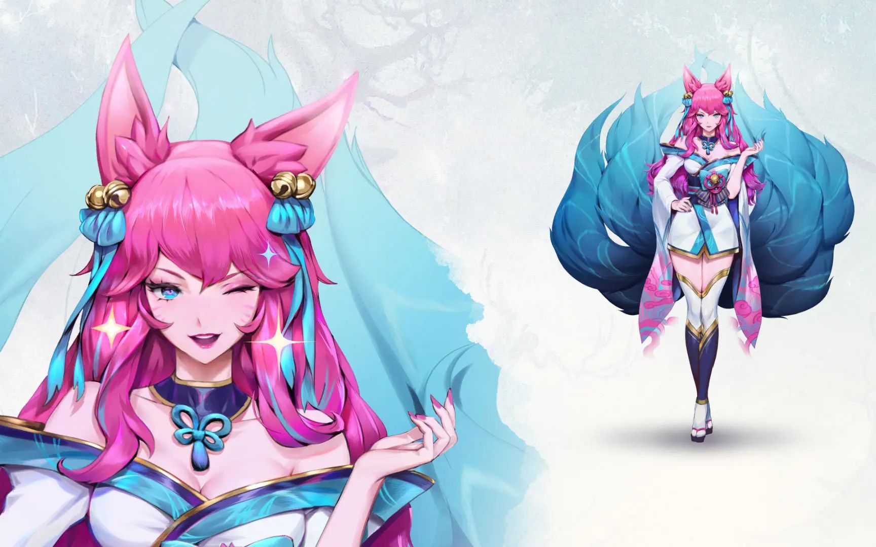 英雄联盟 一般人机 灵魂莲华阿狸(皮肤修改器)