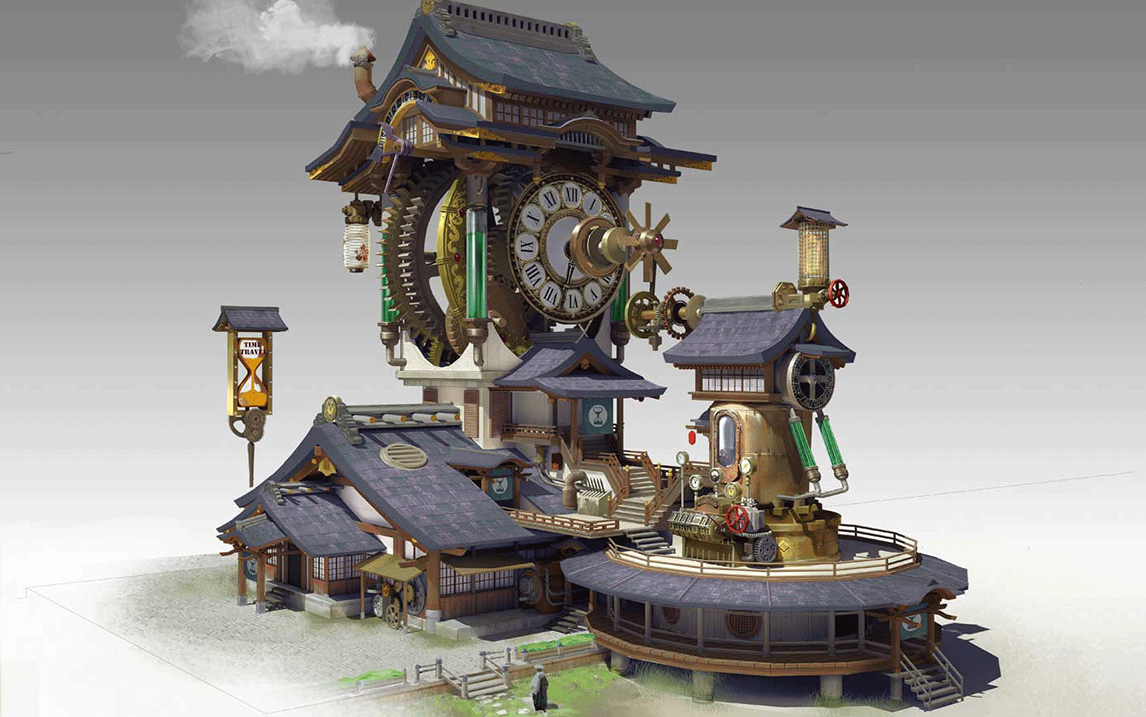 【maya场景建模】古建筑场景房屋制作,零基础建模思路讲解