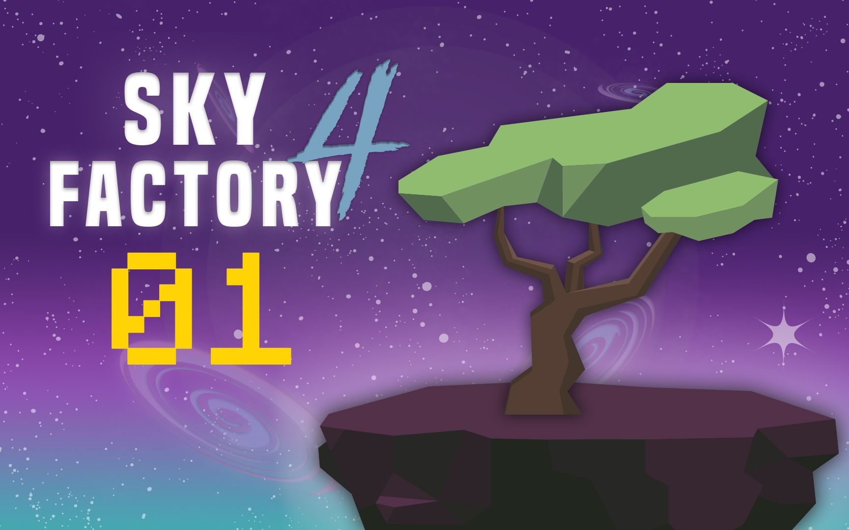 我的世界《天空工厂4 Ep1 树下狂舞》Minecraft SkyFactory4 多模组...