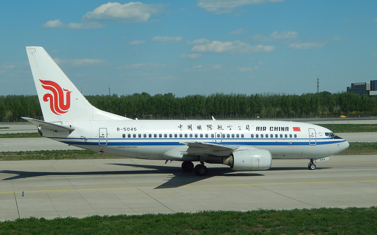 中国国际航空公司 CA121 北京-平壤(代码FNJ) 波音737-700经济舱...