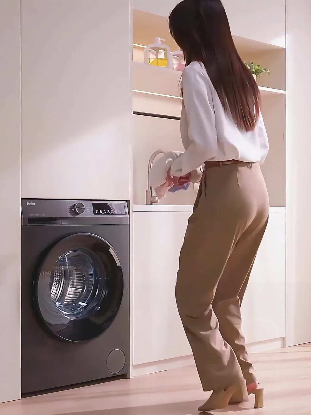 【洗烘一体+六维减震】海尔全自动洗衣机滚筒家用10公斤空气洗...