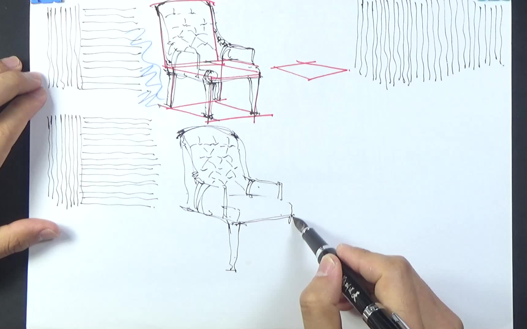 2020-5-28-1-千羽手绘馆-手绘家具讲解学习-基础教学-室内设计手绘...