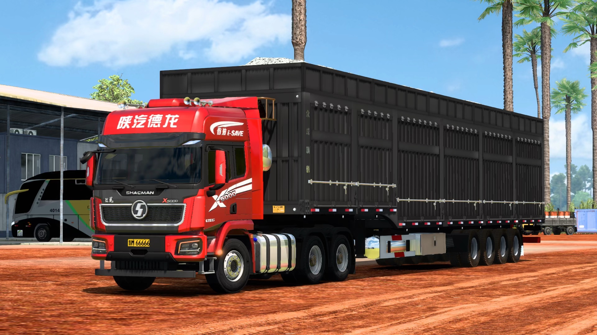 德龙X5000百吨王征服烂路地图_游戏热门视频