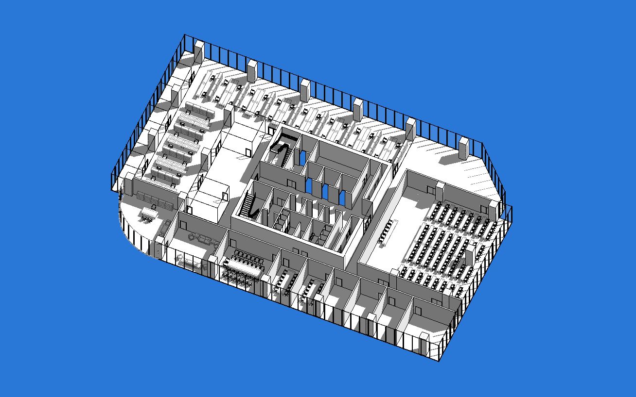 图学会BIM二级第十七期第三题_办公室室内设计-斑马BIM等级考试...