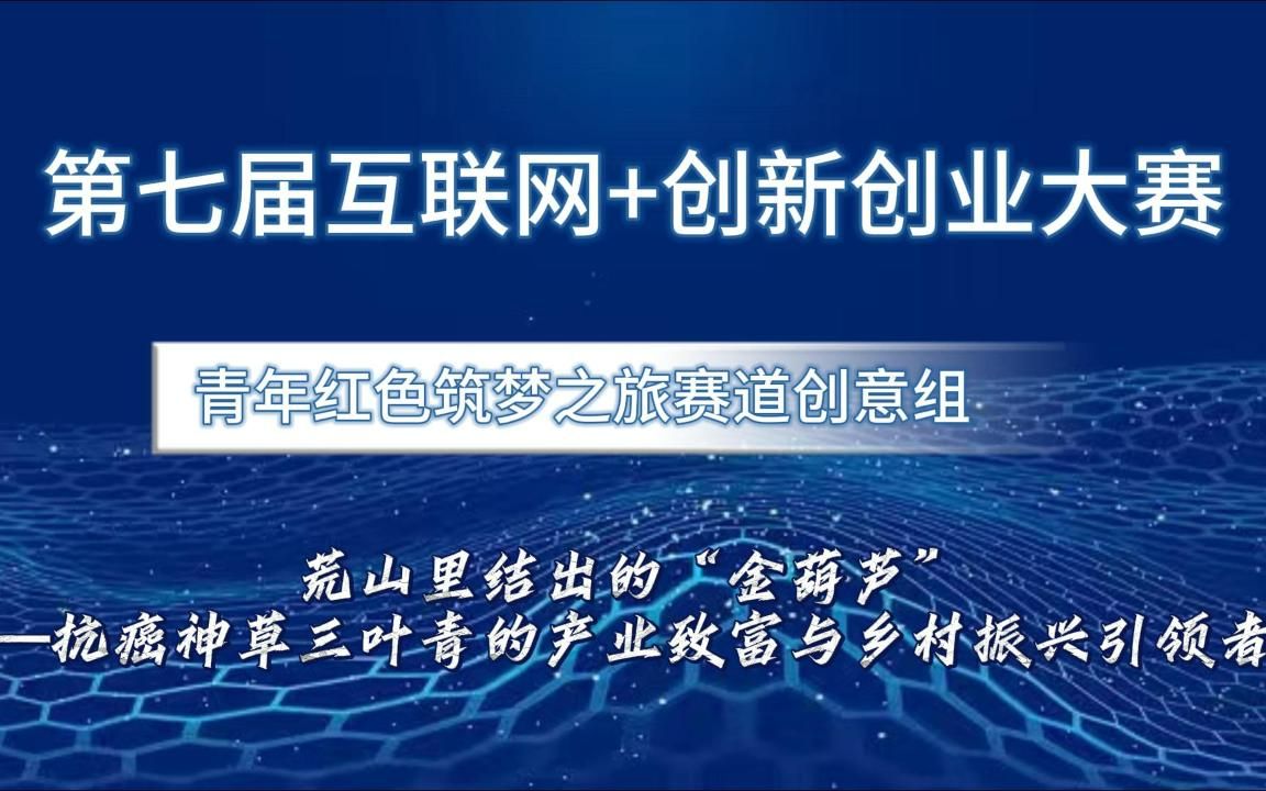 互联网+创新创业大赛国赛案例分享!本期为青年红色筑梦之旅赛道创意...