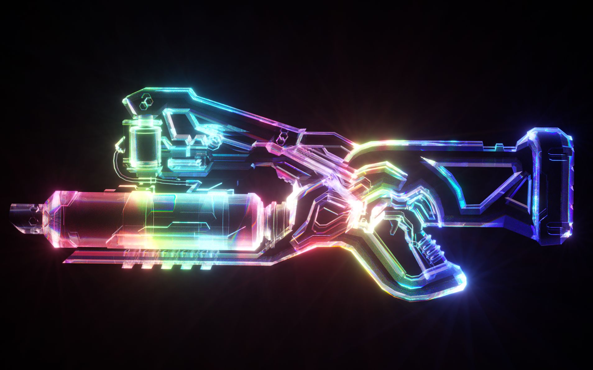 C4D OC 彩色发光3S材质 X光效果-附模型、贴图