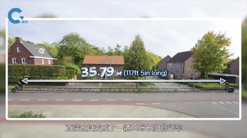 老外打造世界上最长的自行车,全长近36米,还打破了世界纪录!