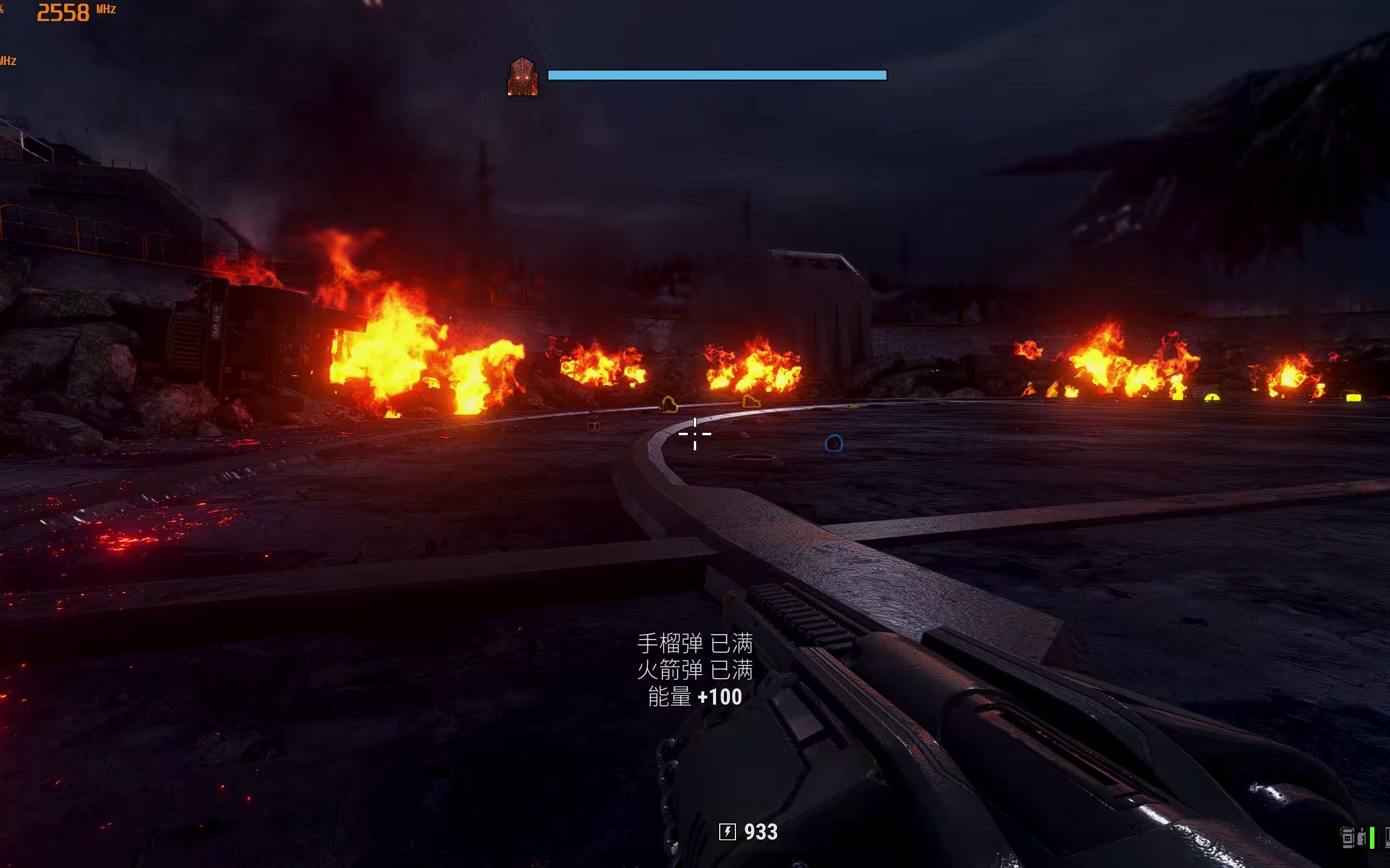 5800X 3D带6700XT带鱼屏DX11 实战英雄萨姆4西伯利亚狂想曲 温度...