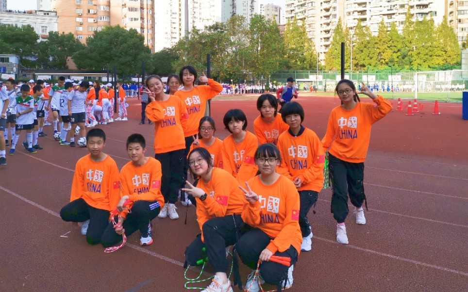 ...市大同初级中学秋季运动会 初三7班部分同学_校级方阵花样跳绳表演