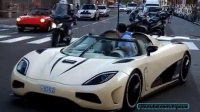 2016伦敦街头实拍富豪驾驶敞篷版柯尼塞格 Koenigsegg_汽车之家...