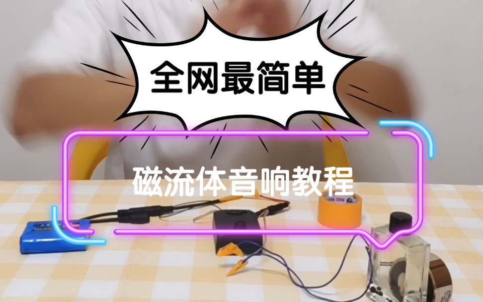 这应该是全网最简单的磁流体音响制作教程.