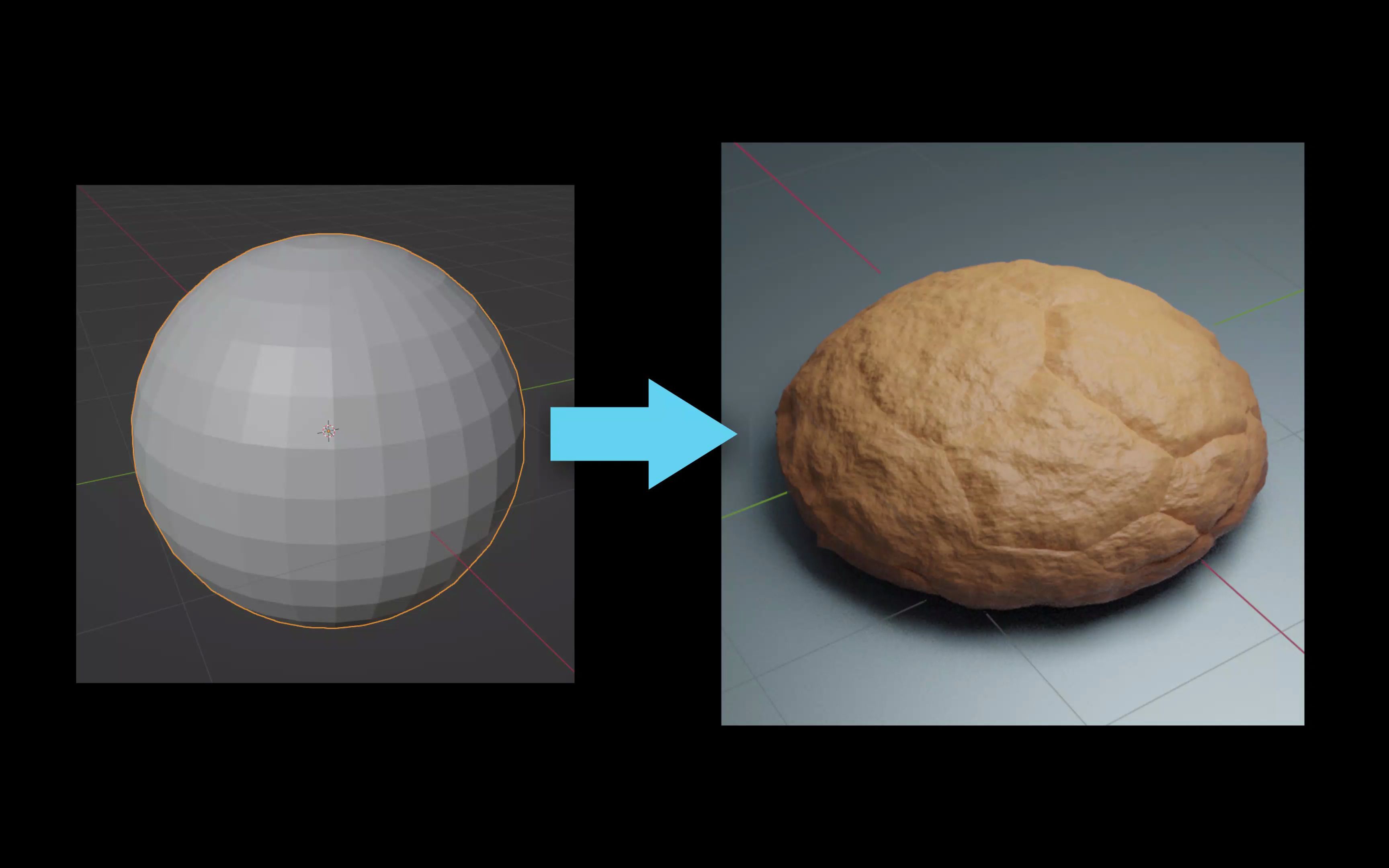 Blender 视频教程 - 如何製作餅乾紋理材質的教学